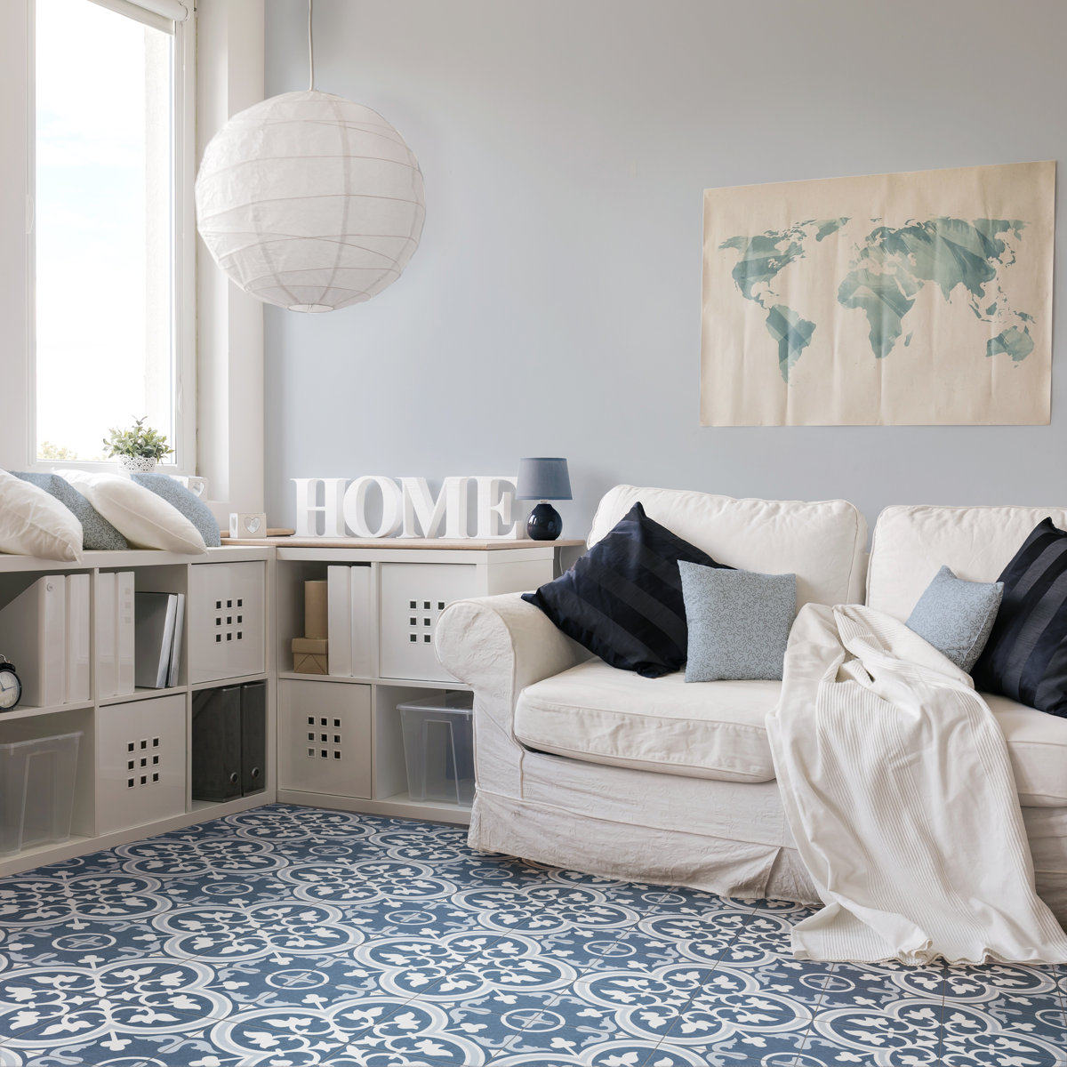 Merola Tile Arte Clover 10" X 10" Porcelain Patterned Wall & Floor Tile & Reviews - Wayfair Canada